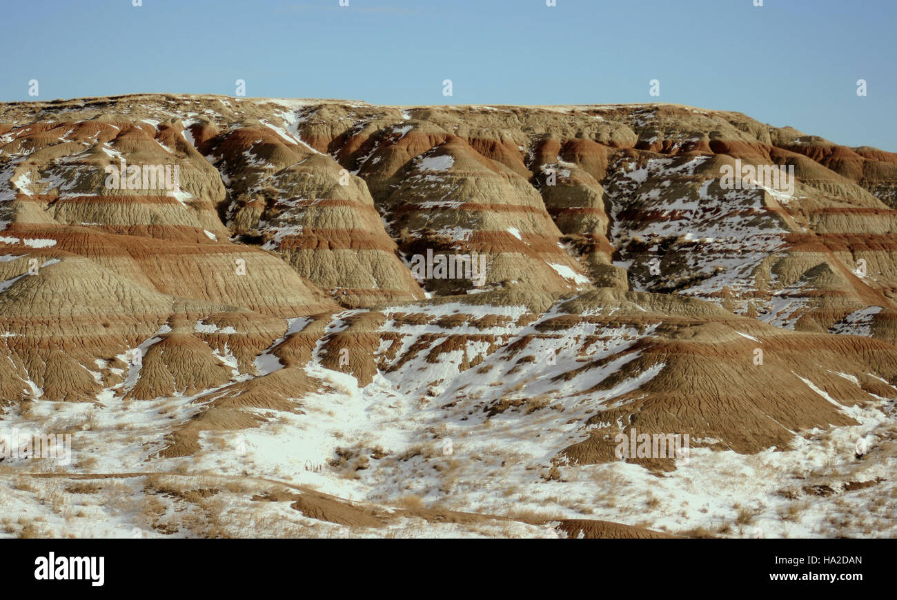 The Red Layers of Badlands National Park are known for their striking ...