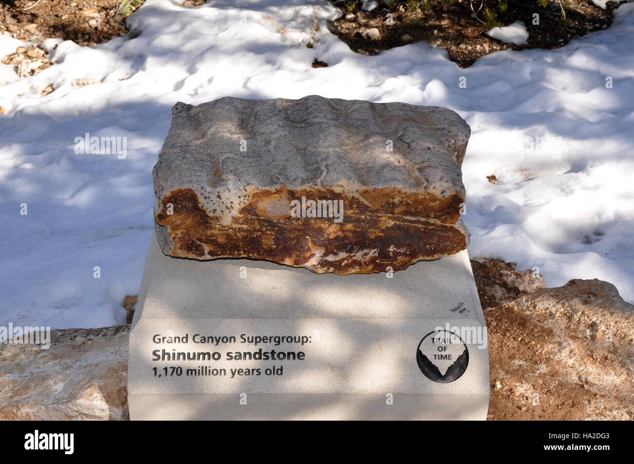 The Grand Canyon Trail of Time exhibit offers an interpretive walk ...