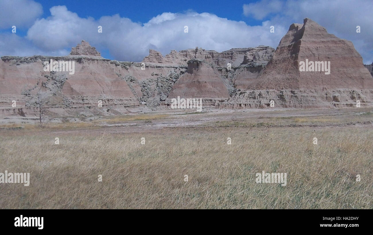 Badlands National Park showcases dramatic landscapes formed by eroded ...