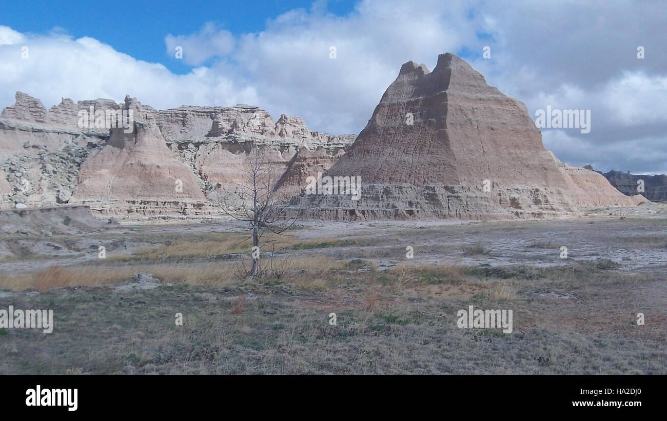 Badlands National Park is renowned for its striking landscapes ...