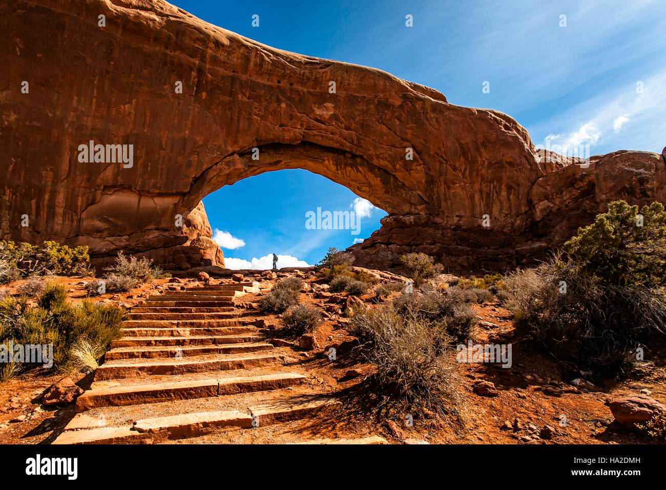 The South Window in Arches National Park is a prominent natural arch ...