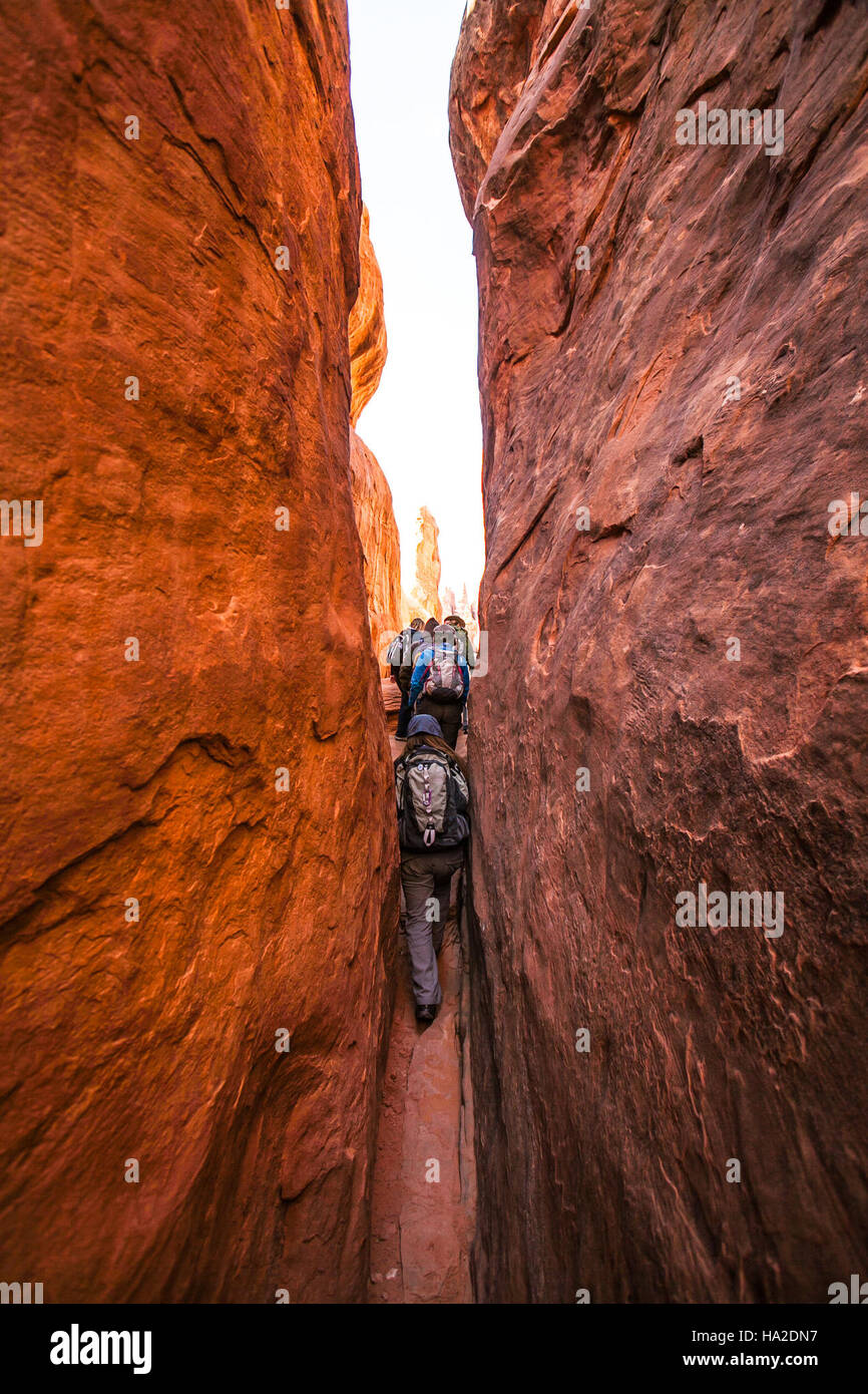 arches Tight Squeeze Stock Photo - Alamy