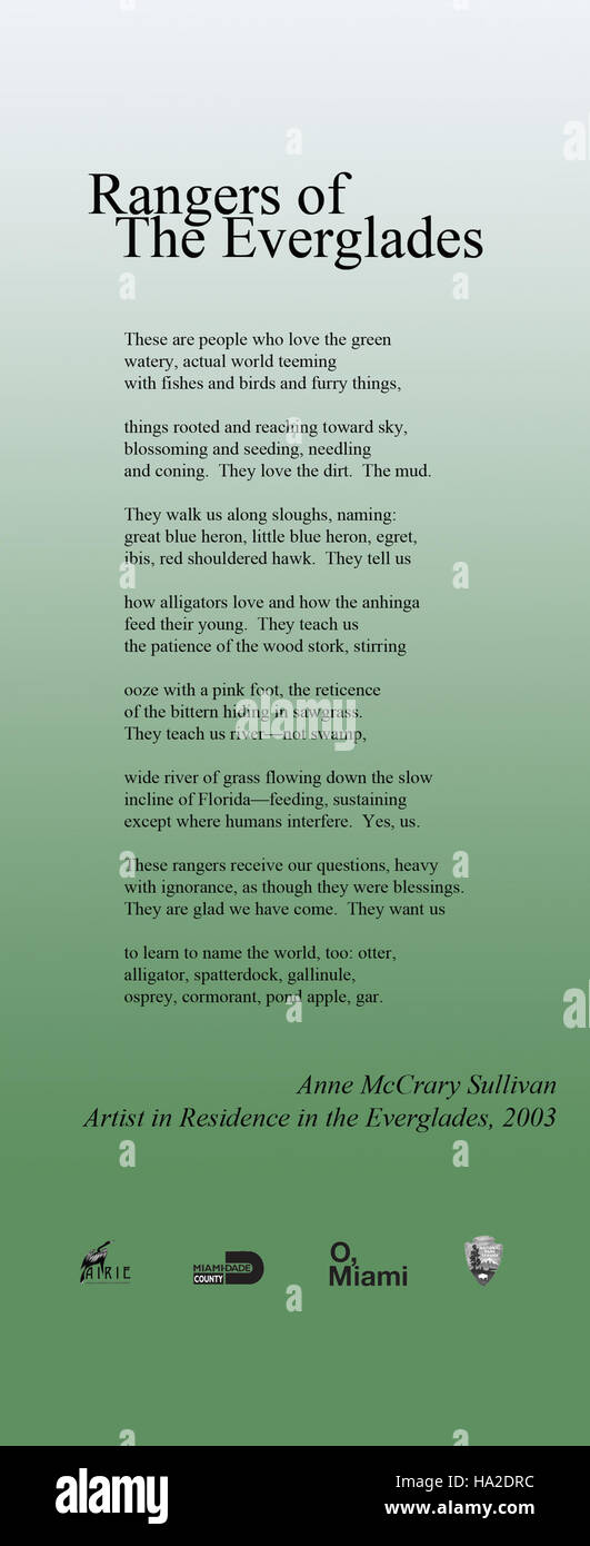 The Everglades Rangers serve as stewards of the Everglades National ...