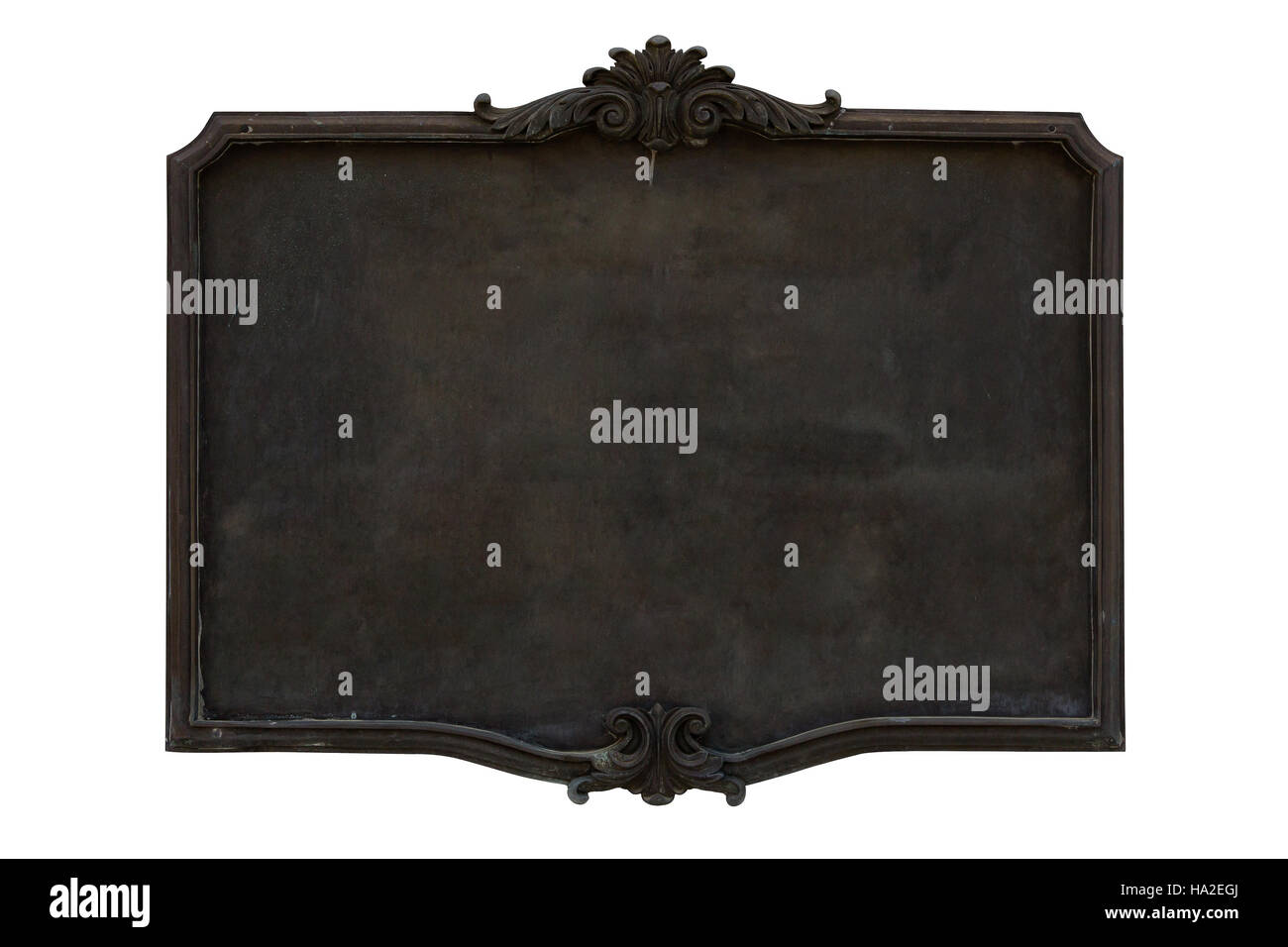 Antique menu board. isolated on white Stock Photo - Alamy