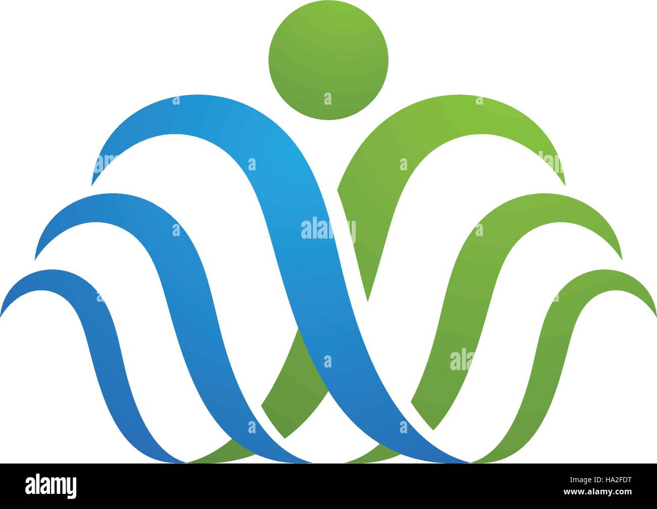 Fun people Healthy Life icon Logo template Stock Vector Image & Art - Alamy