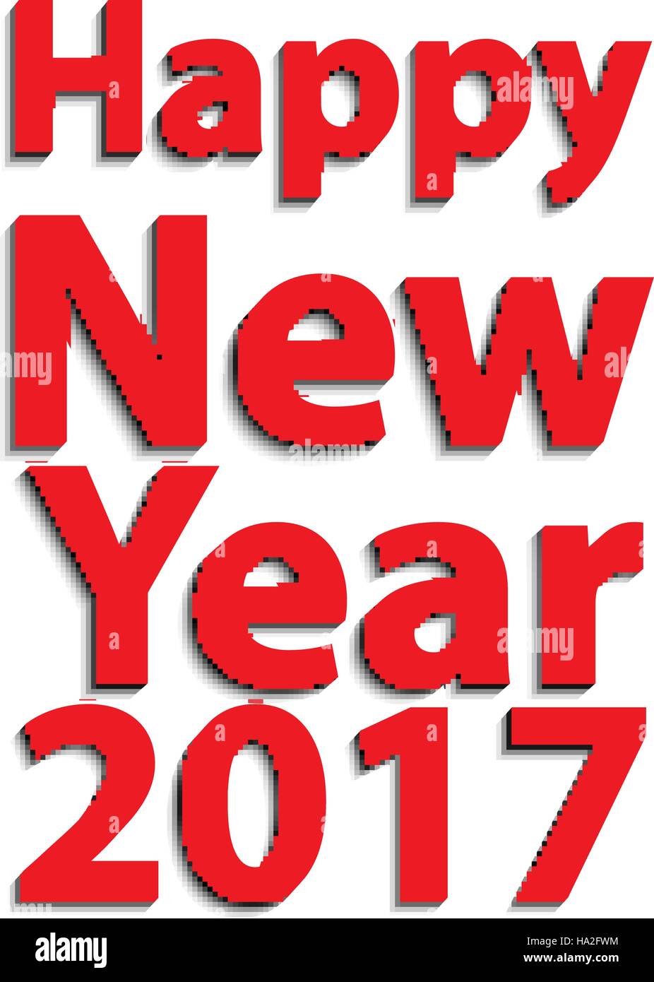 Simple 2017 year vector background 2017 greeting card design 2017 flat ...