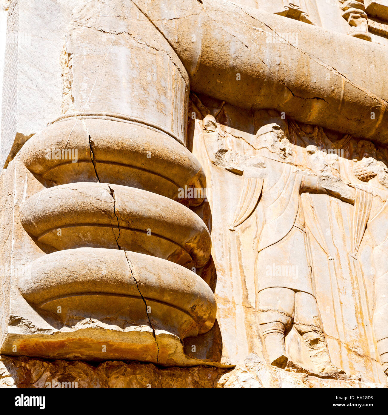 blur in iran persepolis the old ruins historical destination monuments ...