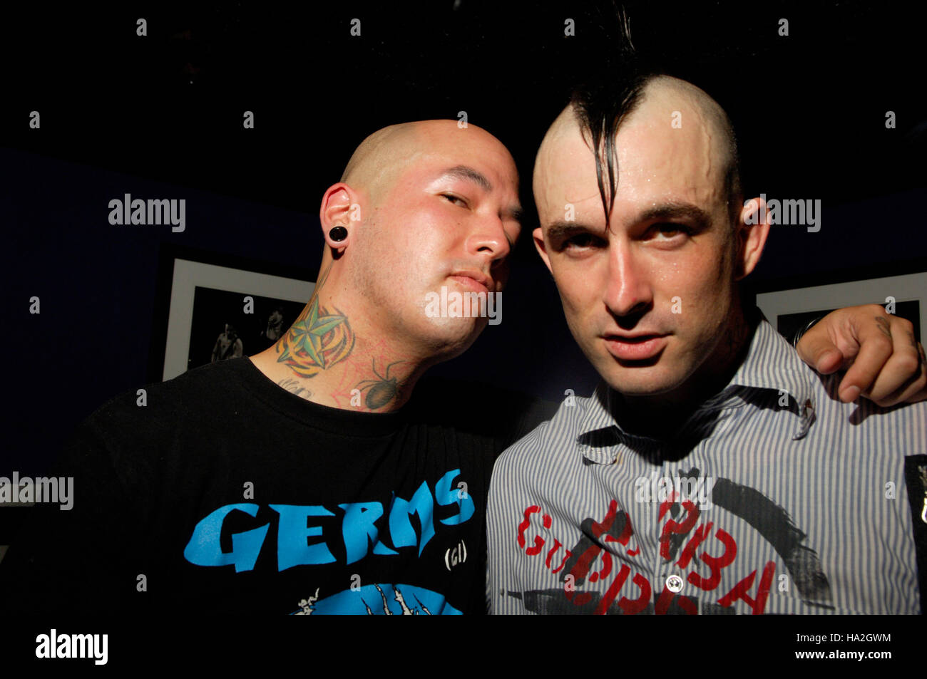 Shane Gallagher, Craig Fairbaugh of +44 portrait at the Roxy Theatre in ...