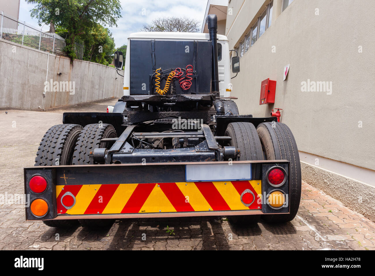 Truck vehicle without cargo trailer Stock Photo - Alamy