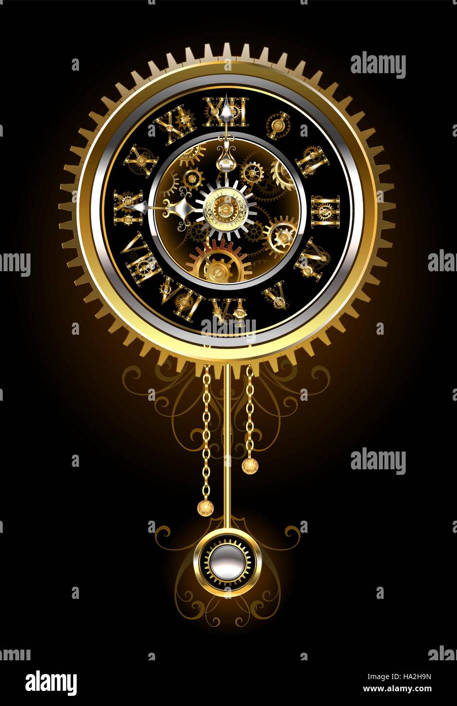 Gothic gear Stock Vector Images - Alamy