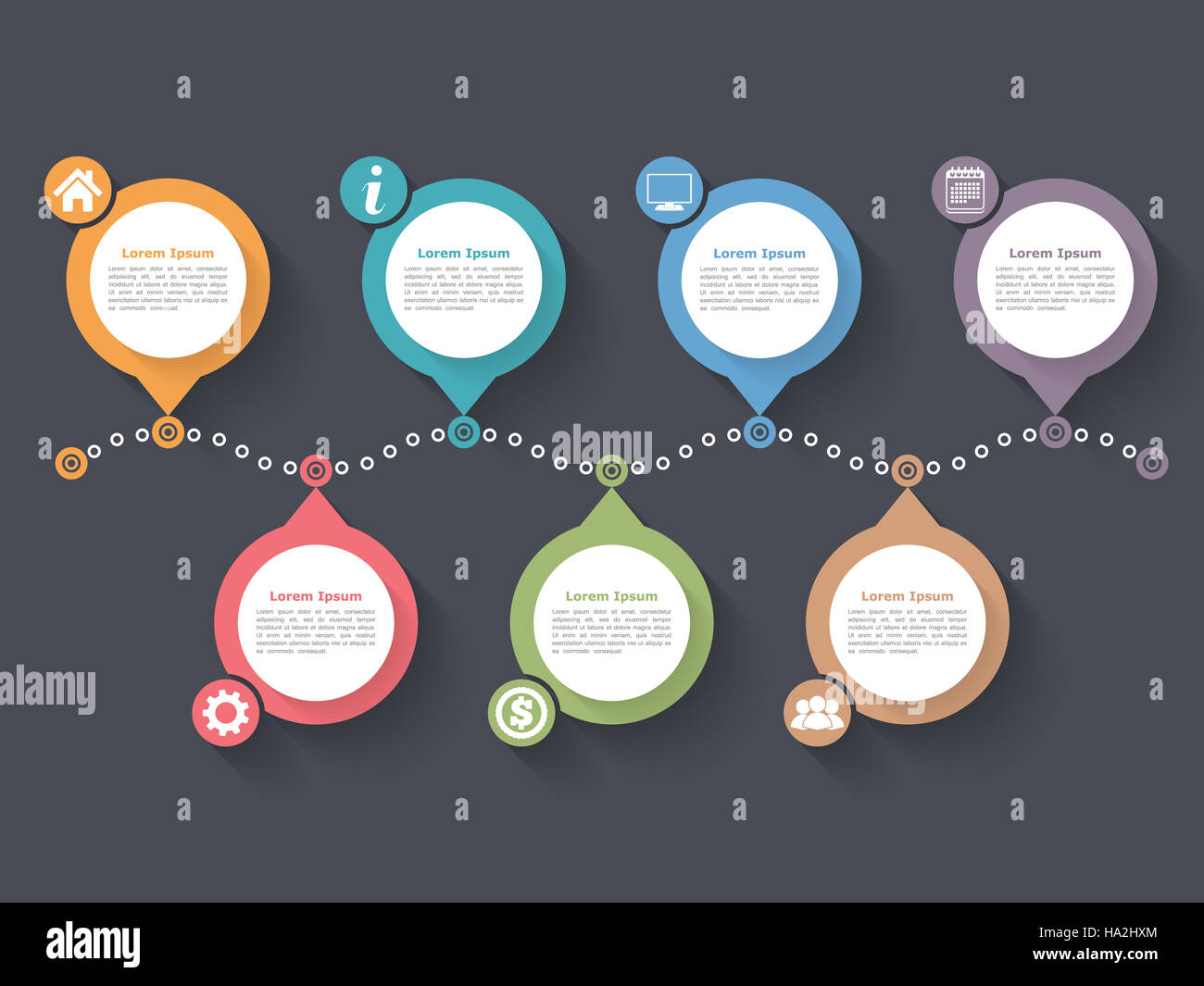 Timeline infographics design template, workflow layout, diagram Stock ...