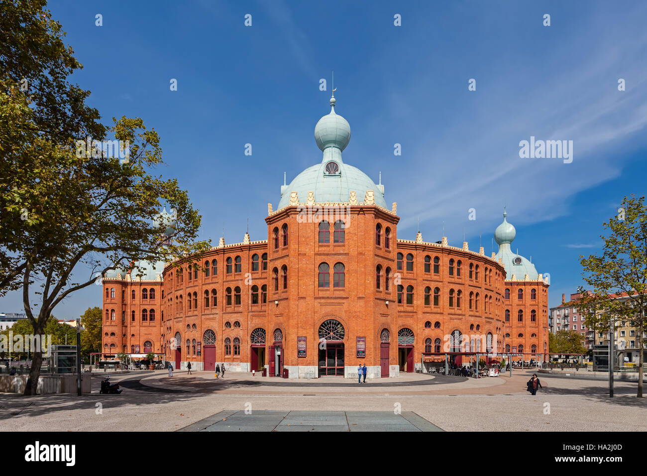 Campo Pequeno Bullring Arena side view. Portugal most iconic arena ...