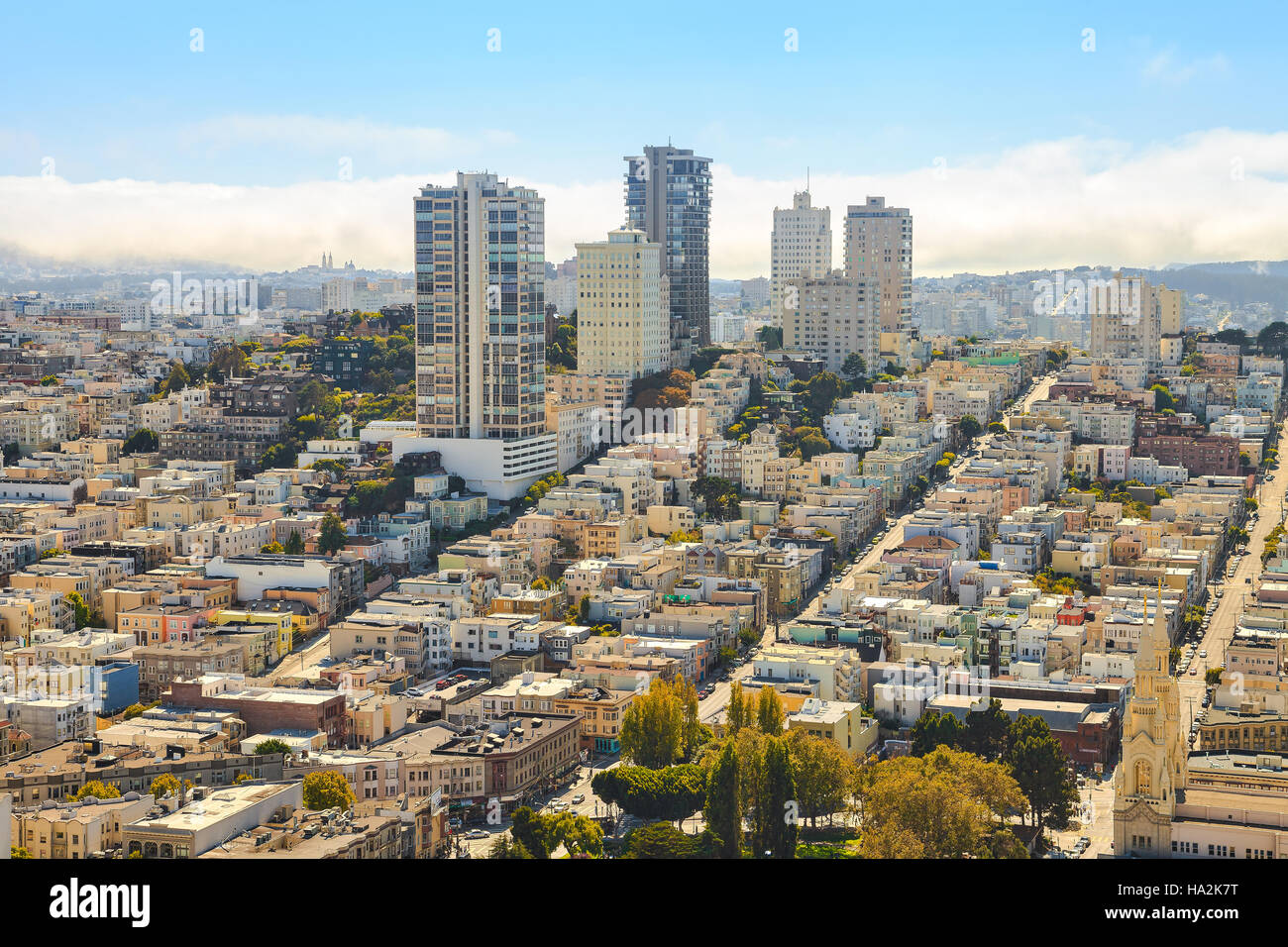 San Francisco aerial view Stock Photo - Alamy