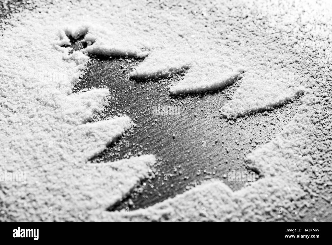 Christmas decorations holiday background Black and White Stock Photos ...