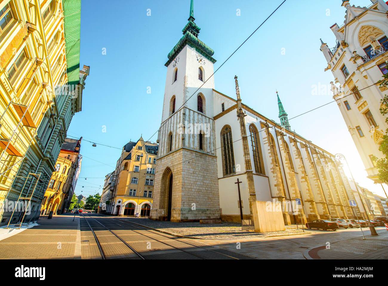 Church in Brno city Stock Photo - Alamy
