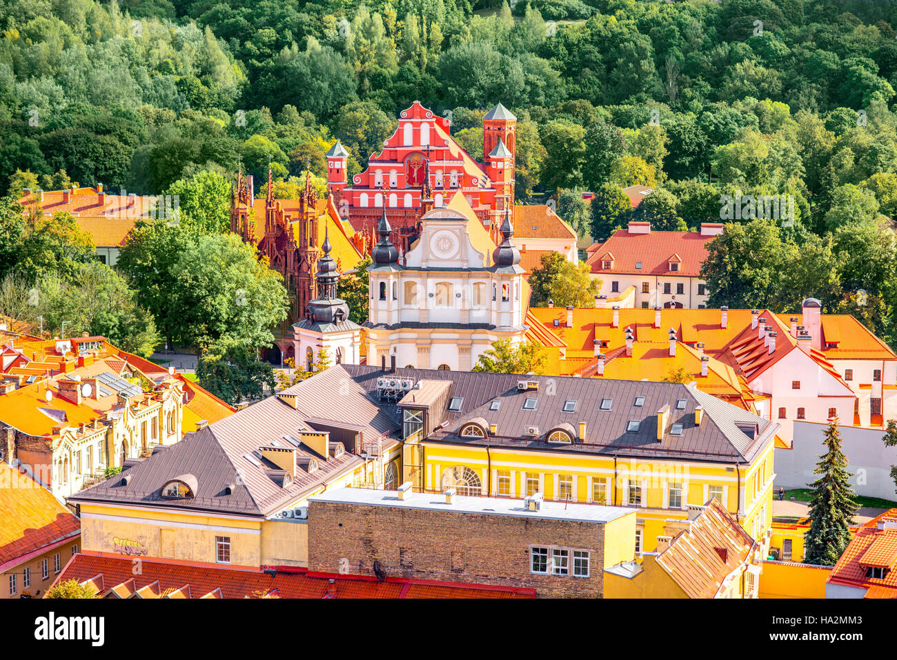 Vilnius old town top view hi-res stock photography and images - Alamy