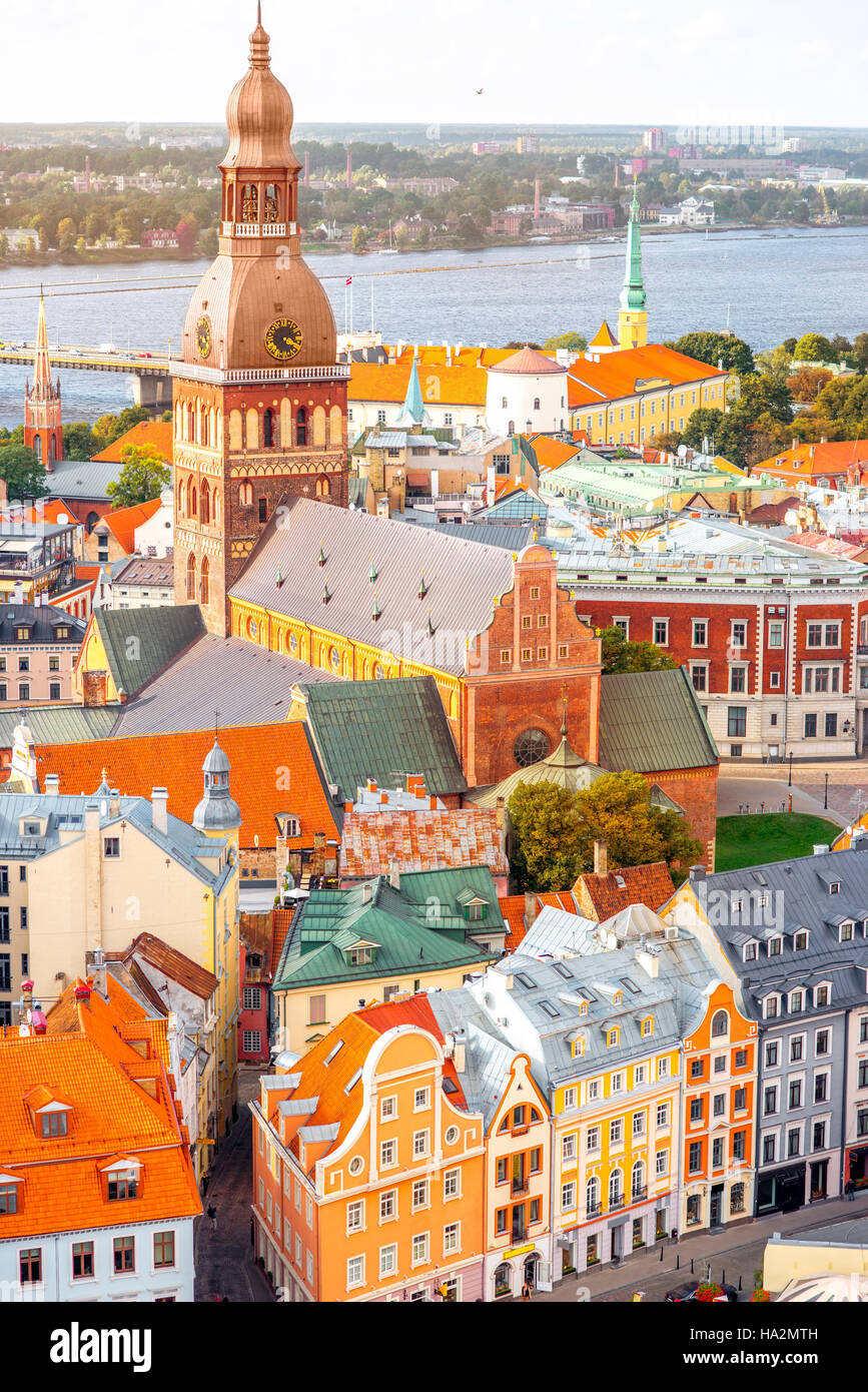 Riga cityscape view Stock Photo - Alamy