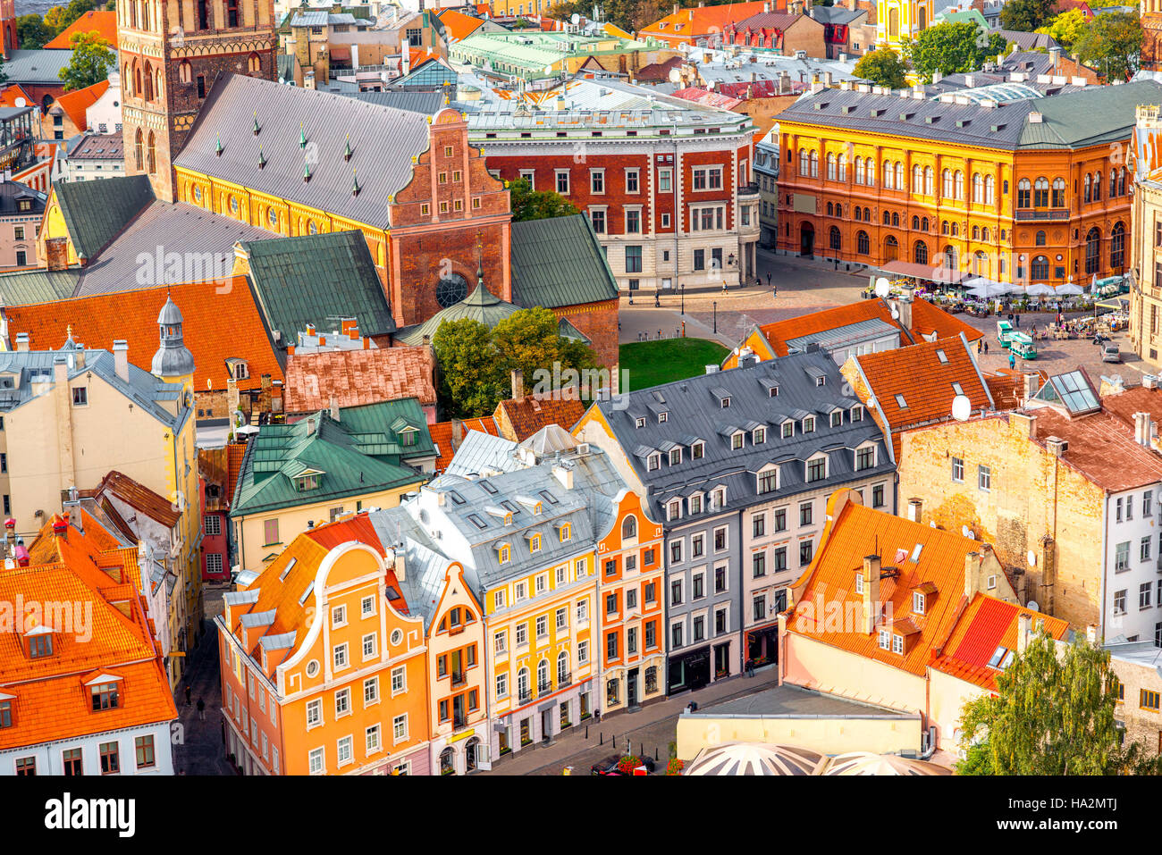 Riga cityscape view Stock Photo - Alamy