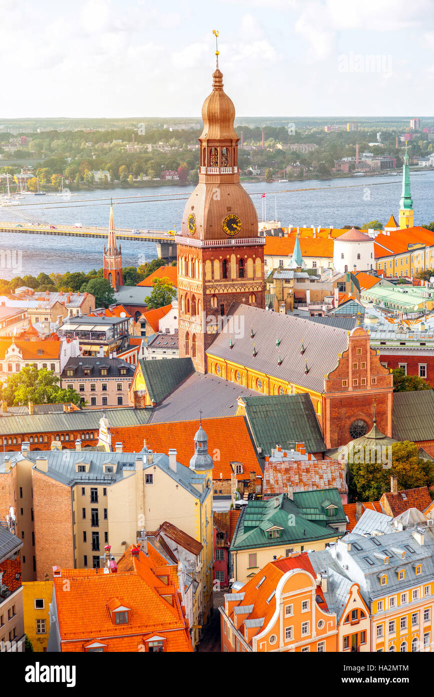 Riga cityscape view Stock Photo - Alamy