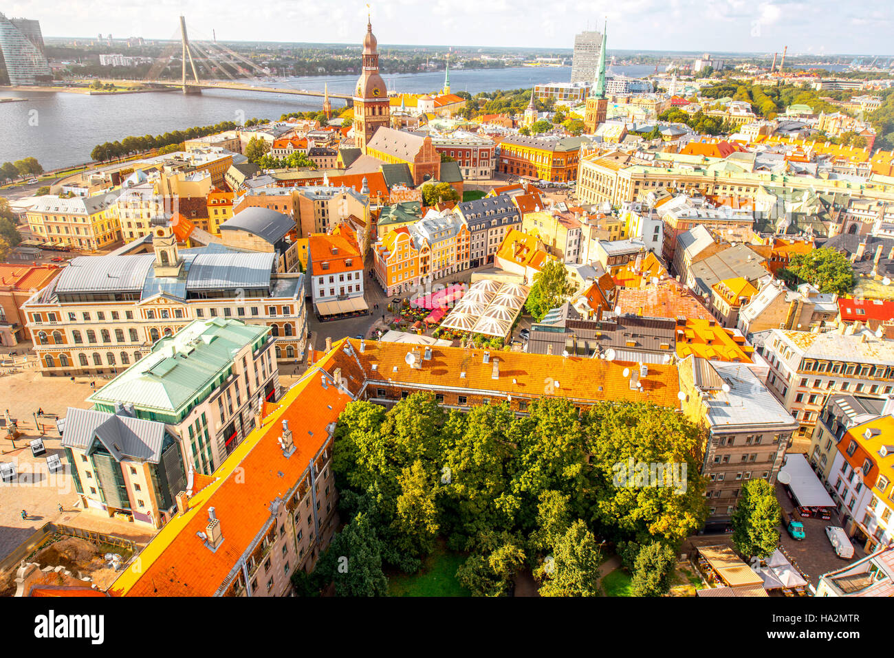 Riga cityscape view Stock Photo - Alamy