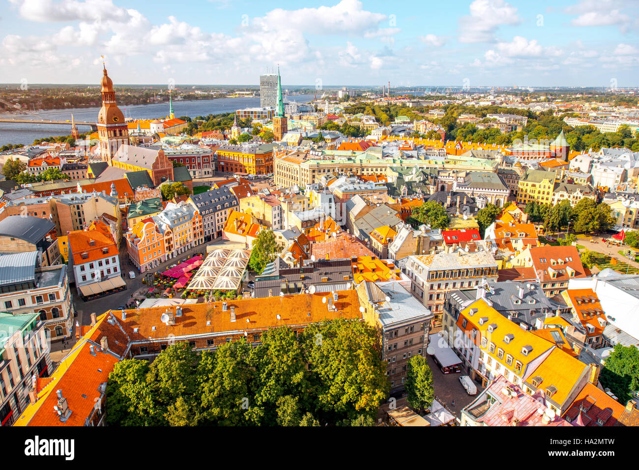 Riga cityscape view Stock Photo - Alamy