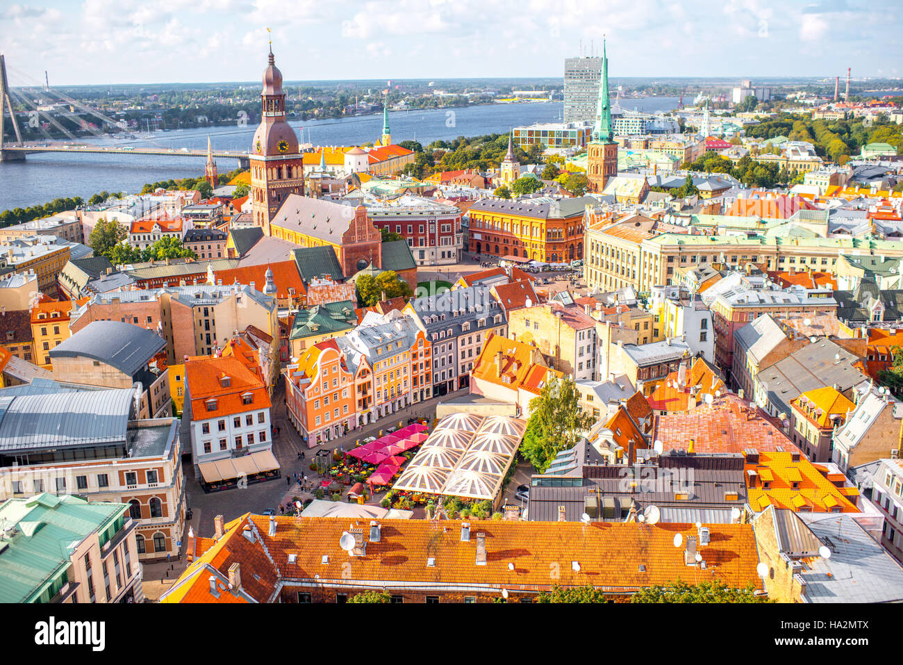 Riga cityscape view Stock Photo - Alamy