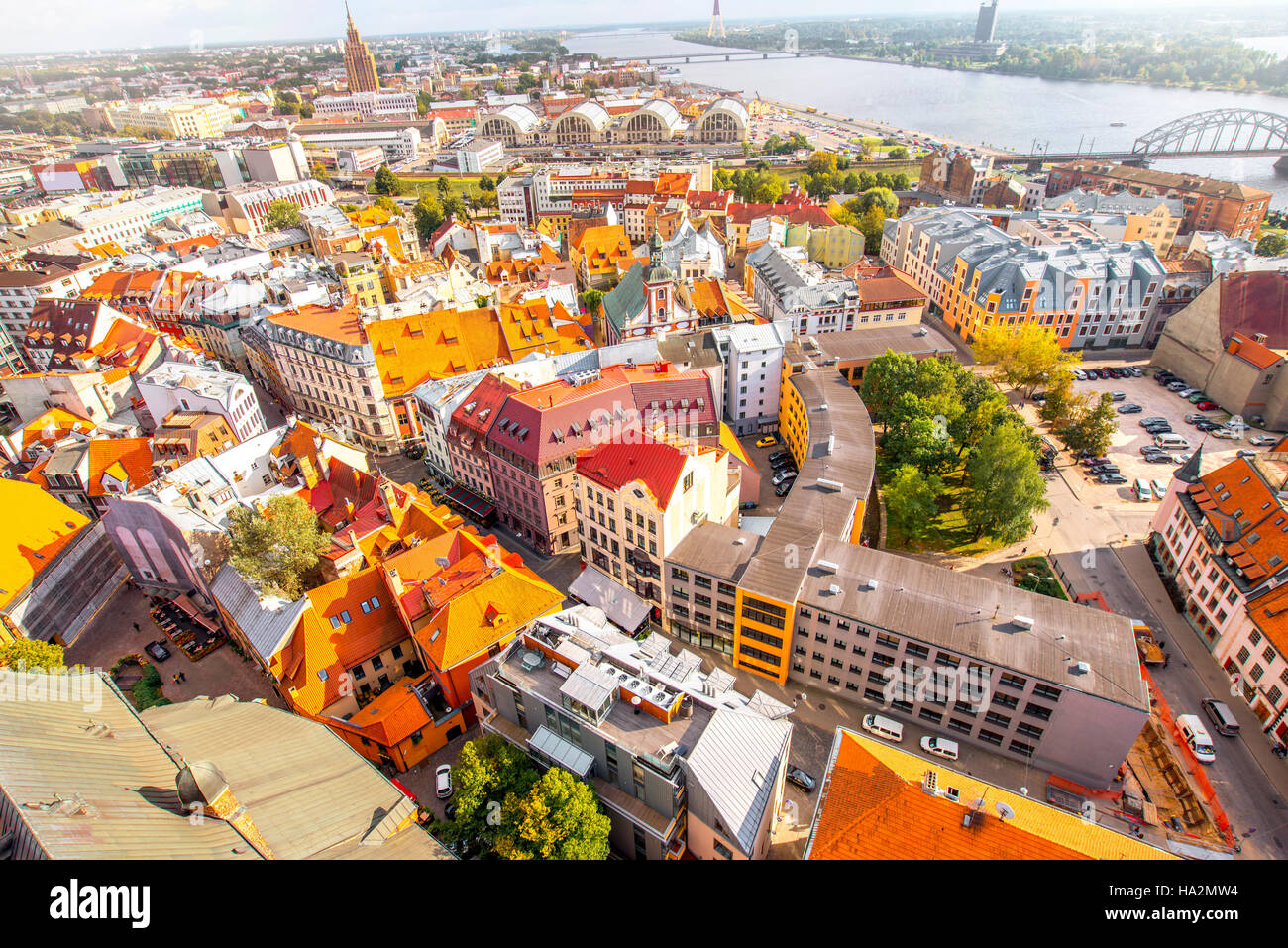 Riga cityscape view Stock Photo - Alamy