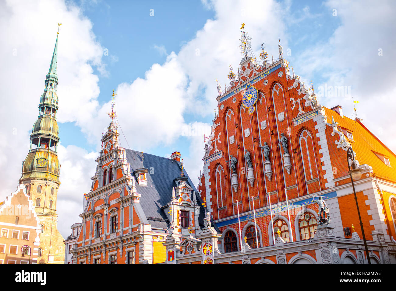 Old town's center in Riga Stock Photo - Alamy