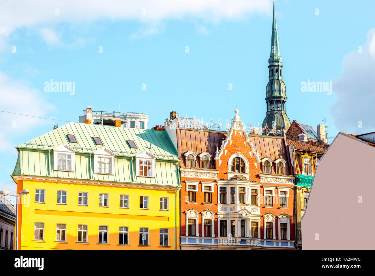 Central square in Riga Stock Photo - Alamy
