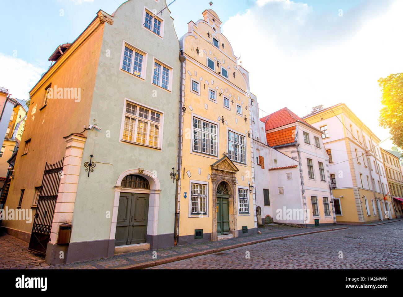 Old houses in Riga Stock Photo - Alamy