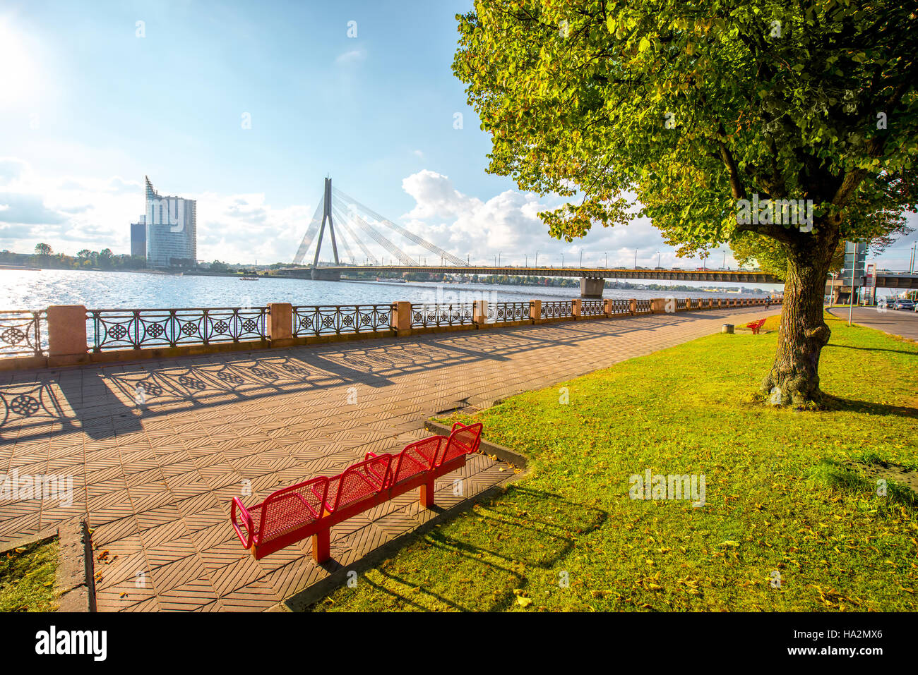 Promenade in Riga Stock Photo - Alamy