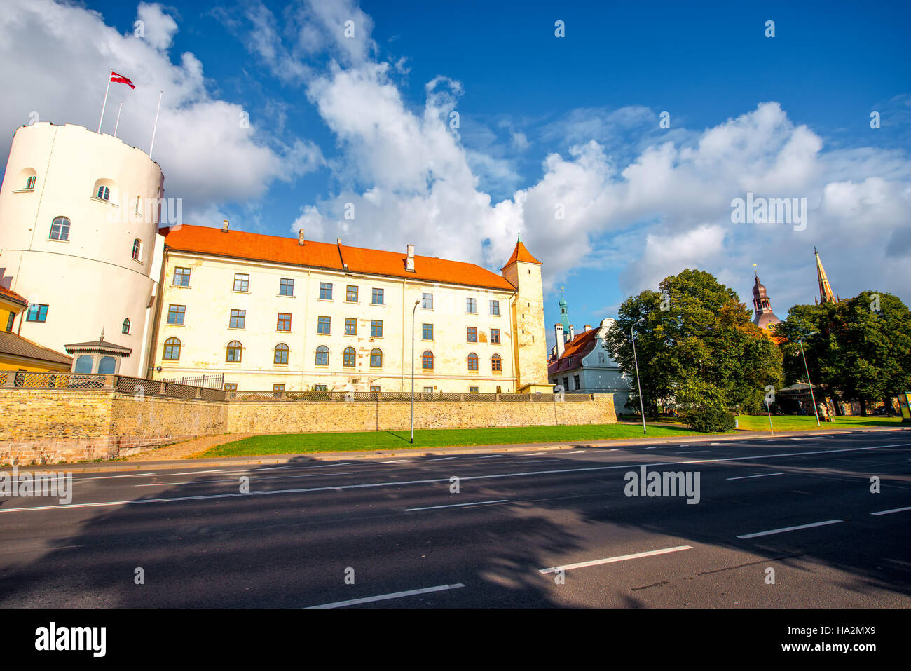 Riga castle in Latvia Stock Photo - Alamy