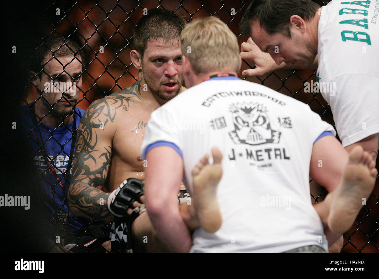 Renato 'Babalu' Sobral at UFC 74 during a mixed martial arts match at ...