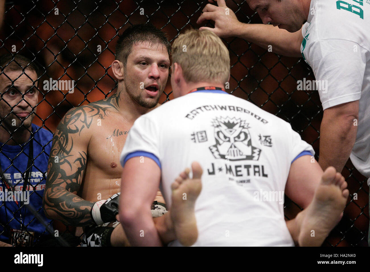 Renato 'Babalu' Sobral at UFC 74 during a mixed martial arts match at ...