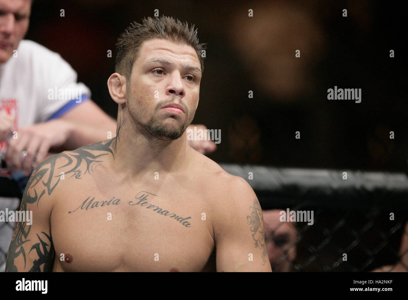 Renato 'Babalu' Sobral at UFC 74 during a mixed martial arts match at ...