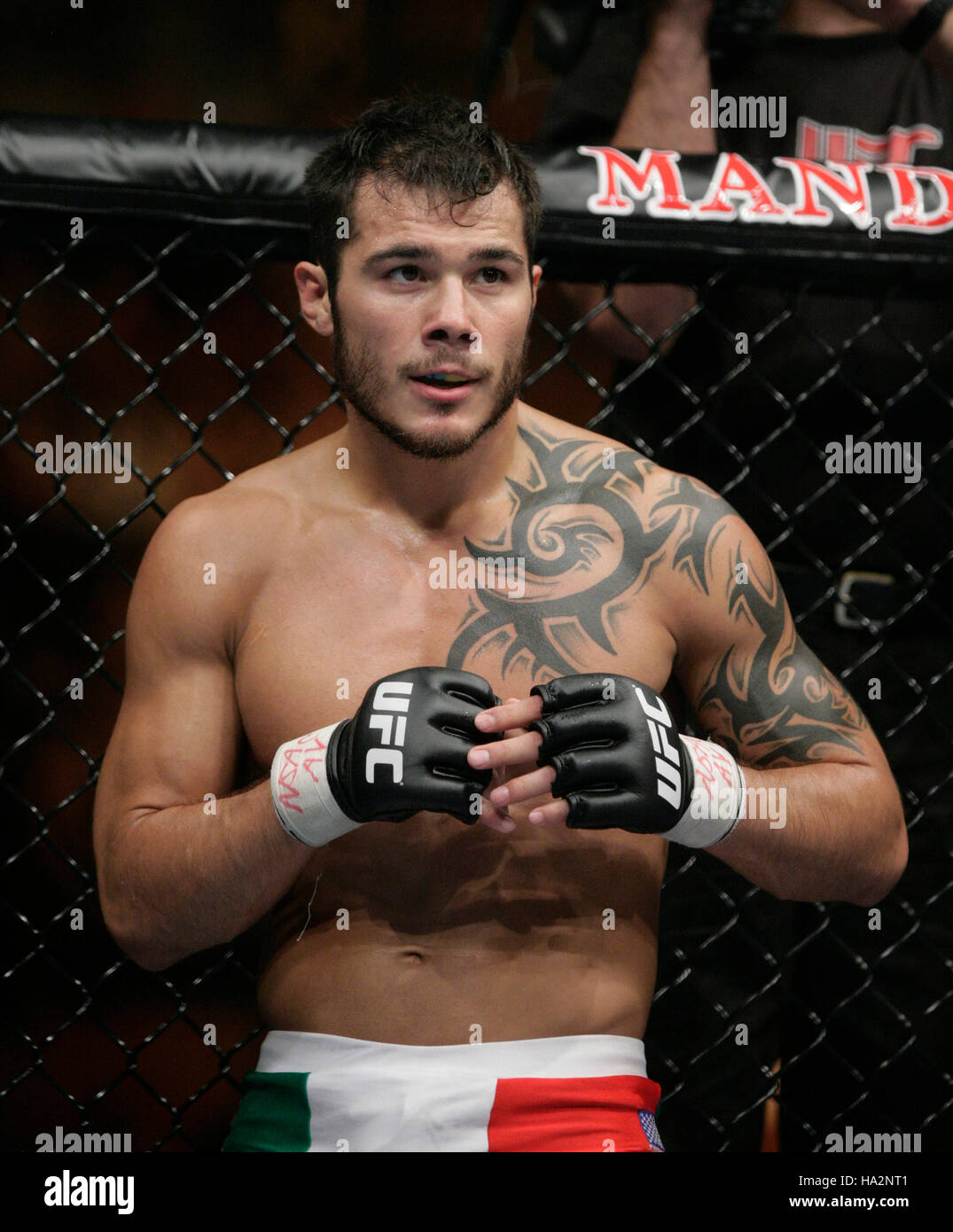 Roger Huerta at UFC 74 during a mixed martial arts match at the ...
