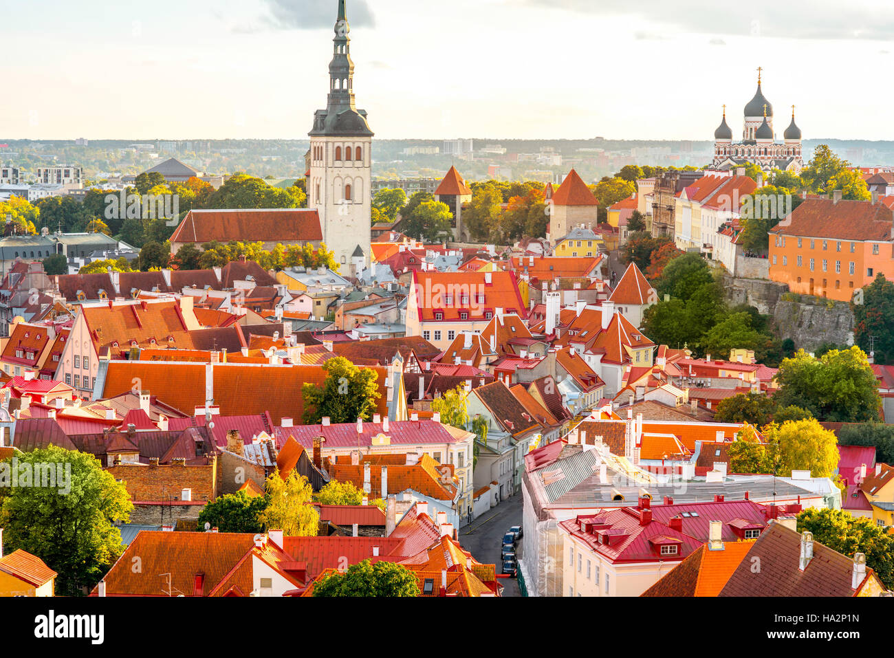 Tallinn old town Stock Photo - Alamy