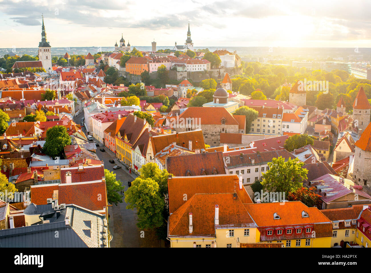 Tallinn old town Stock Photo - Alamy