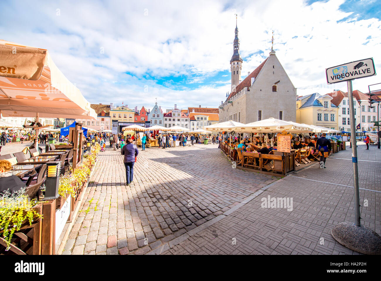 Town hall square in Tallinn Stock Photo - Alamy