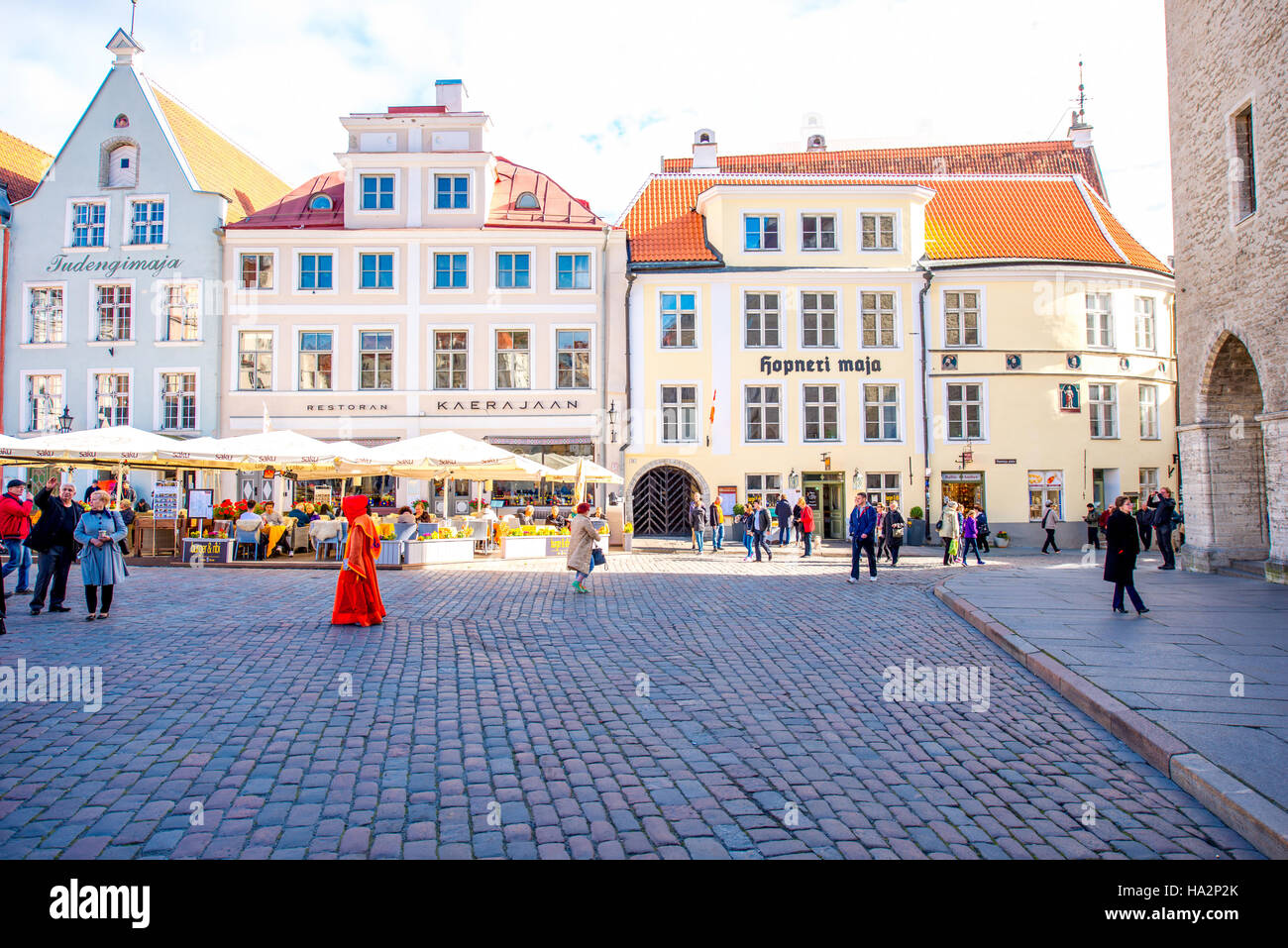 Town hall square in Tallinn Stock Photo - Alamy