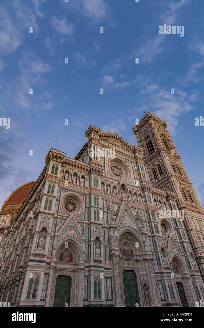 Santa Maria del Fiore catedral in Florence, Italy at dawn Stock Photo ...