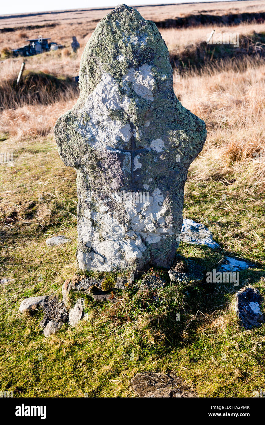 Ancient Stone Cross St. Brendans Well, Valentia Island County Kerry ...