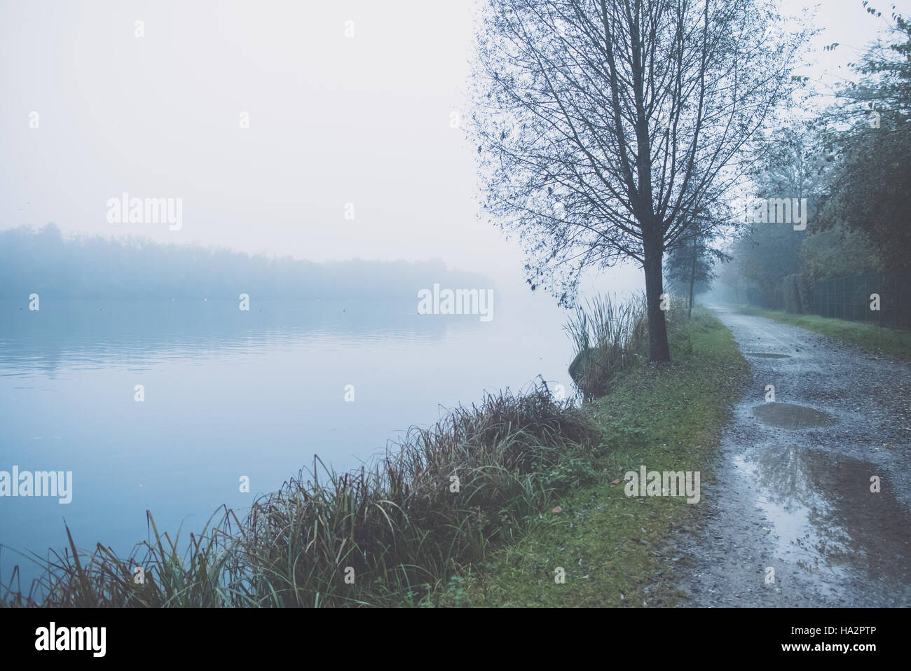 Mystic lake trail hi-res stock photography and images - Alamy