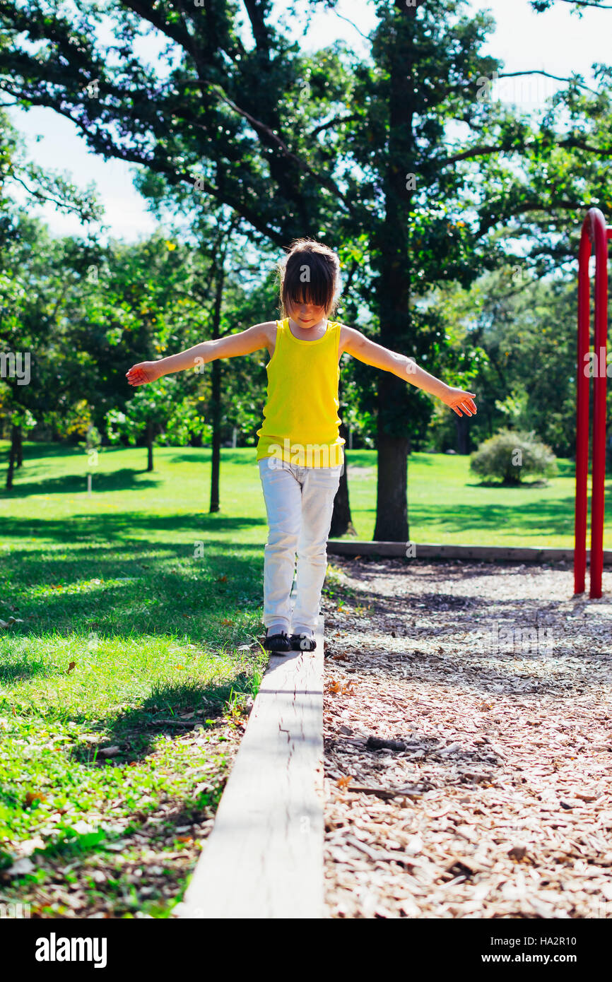 Children playing park fence hi-res stock photography and images - Alamy