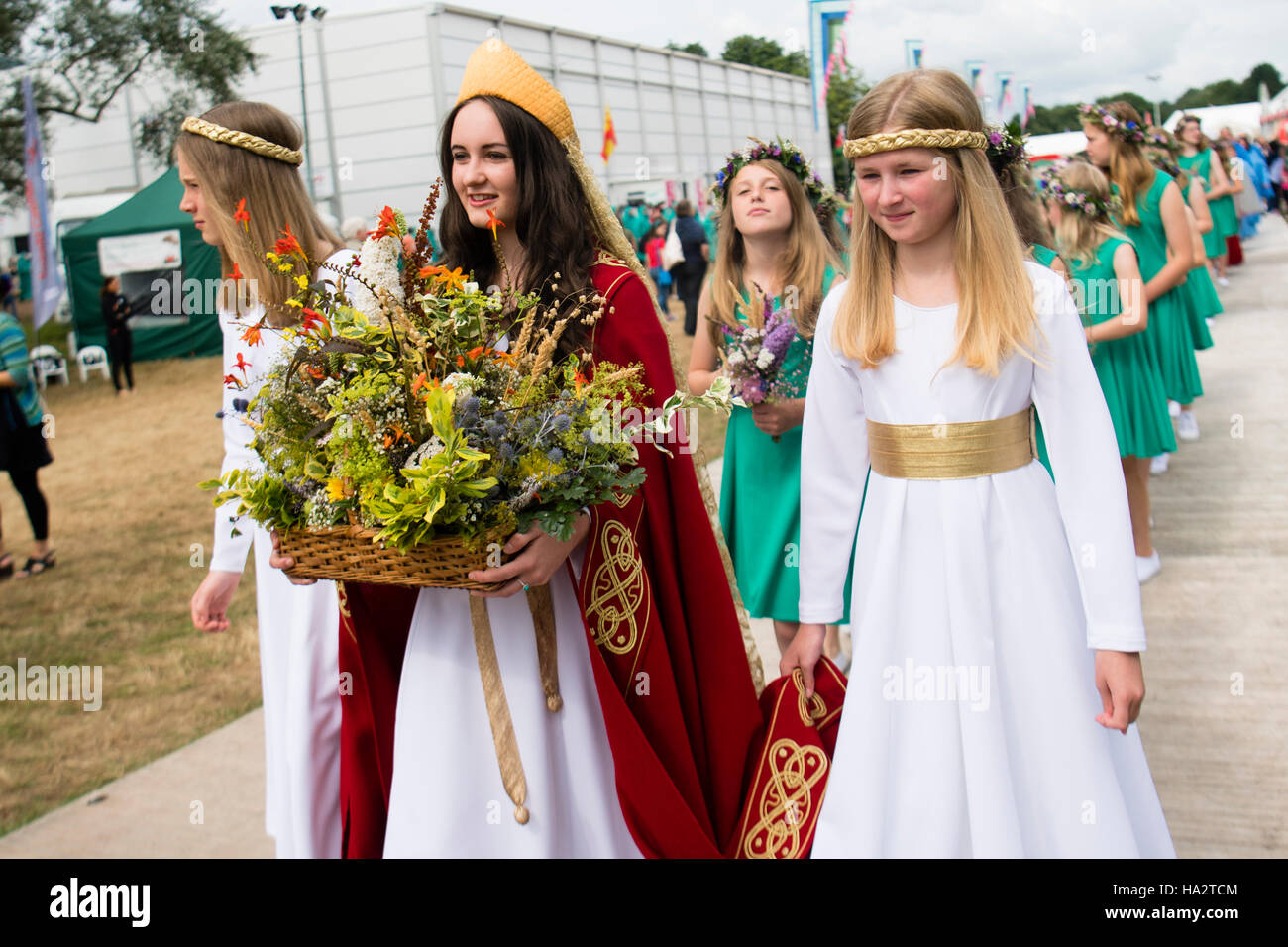 The Gorsedd of the Bard assembly at The National Eisteddfod of Wales ...