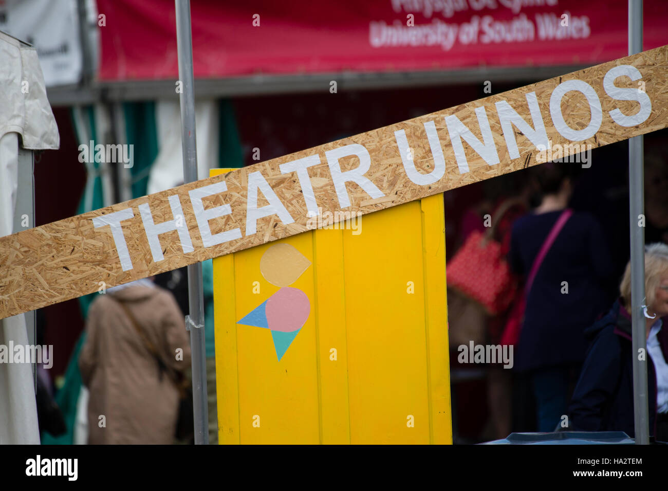 Monolingual welsh language signage at The National Eisteddfod of Wales ...