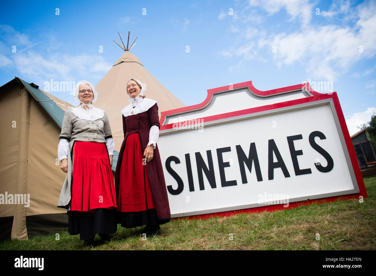 Monolingual welsh language signage at The National Eisteddfod of Wales ...