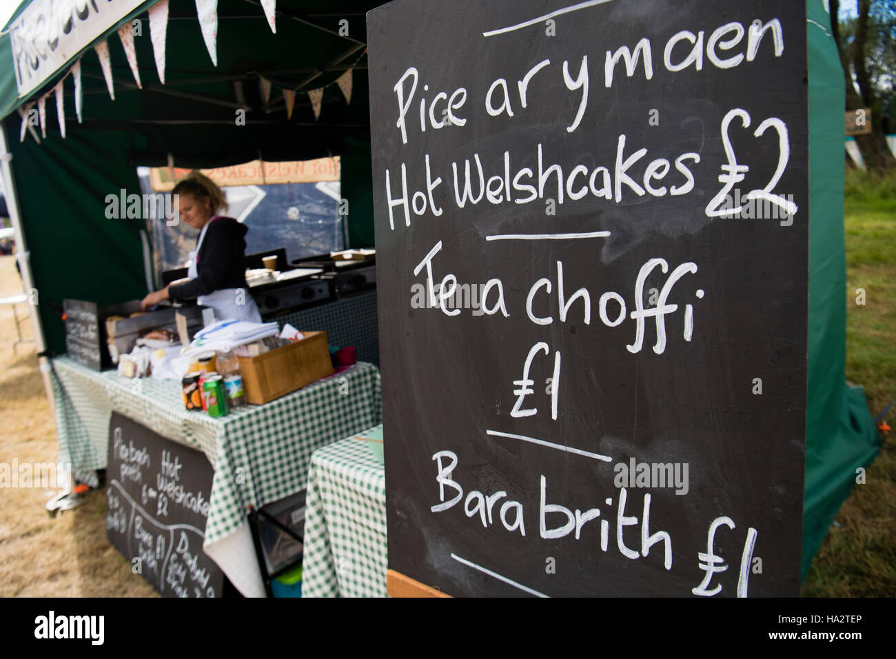 Monolingual welsh language signage at The National Eisteddfod of Wales ...