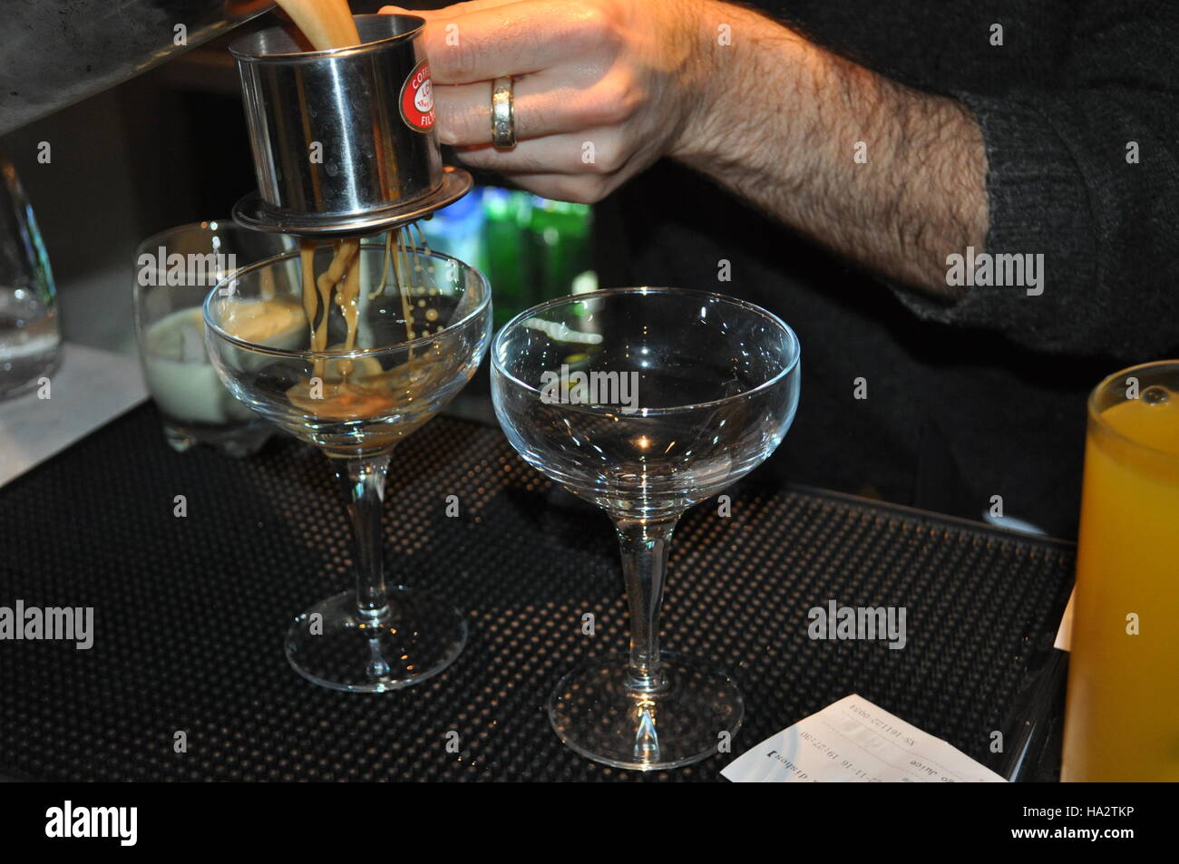 The cocktail selection includes a Black Mamba made with port double ...