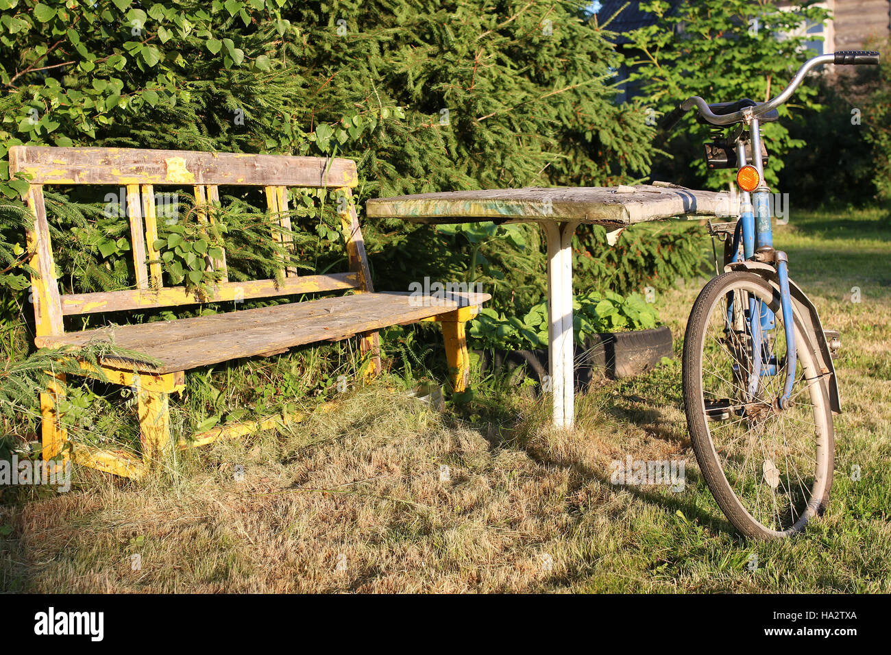 bicycle on a rural nature Stock Photo - Alamy